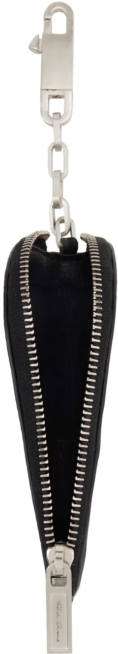 Rick Owens Black Hook Wallet In 09 Black - 50% Off | Editorialist